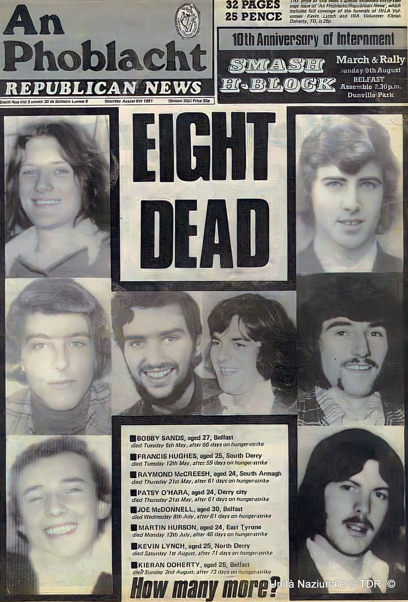 Il y a 44 ans Margaret Thatcher laissait mourir de faim en prison ...